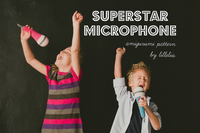 Crochet Microphone Pattern Superstar Microphone Musical - Etsy