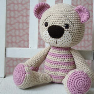 PATTERN Tummy Teddy Crochet Pattern, Amigurumi Pattern, Teddy Bear ...