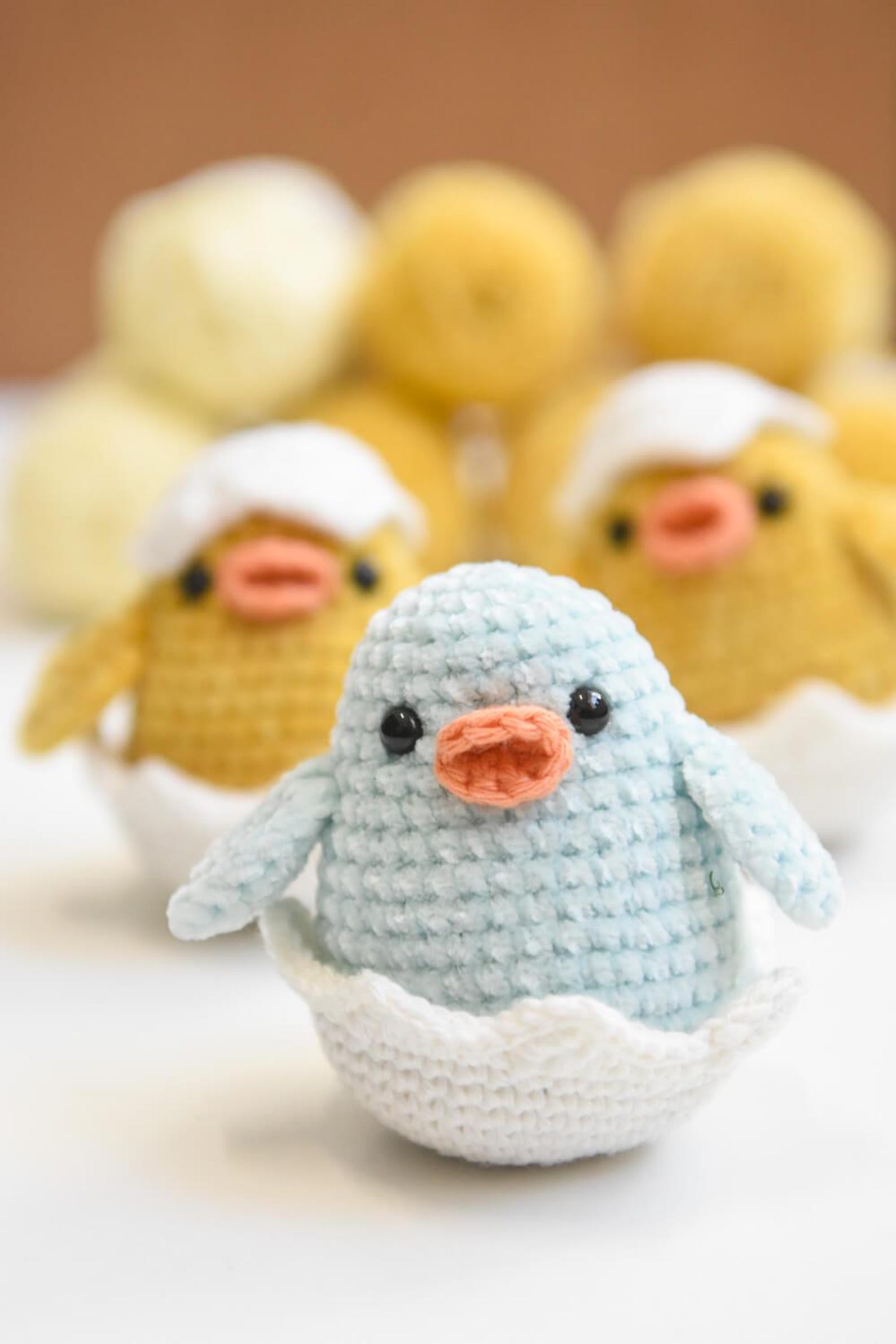 Little Chick in an Egg Shell Amigurumi Pattern Crochet Easter ...