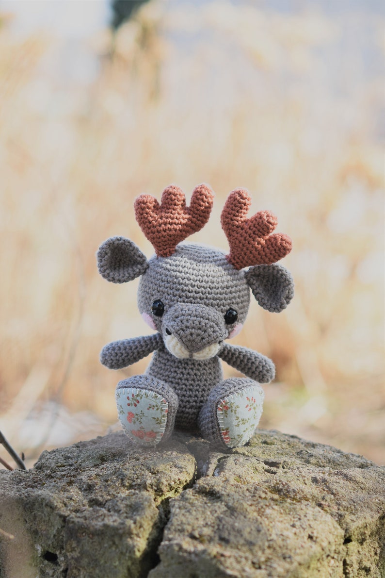 Amigurumi Moose Pattern Marty the Moose Crochet Pattern | Etsy