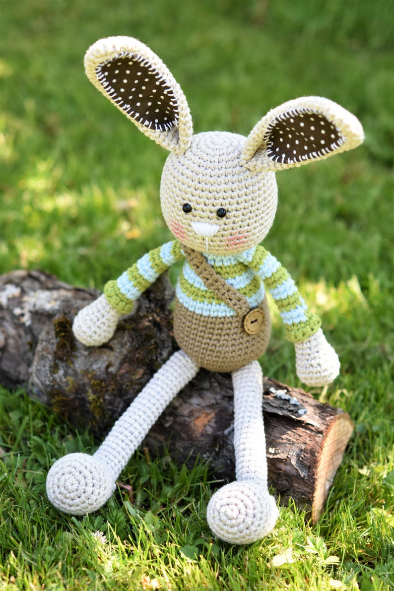 PATTERN Long-ear Rabbit Crochet Pattern Amigurumi | Etsy UK