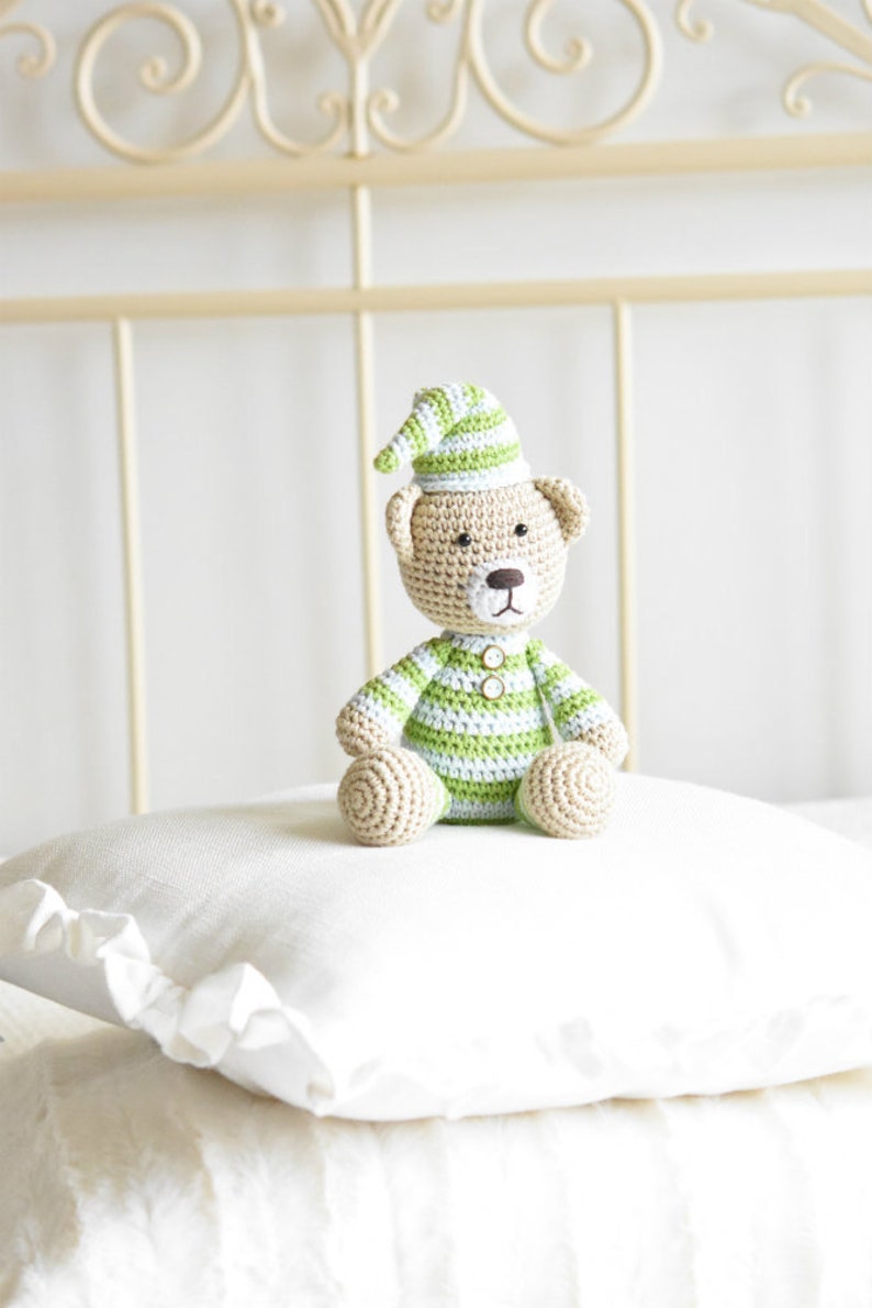 Crochet Teddy Bear Pattern Pajamas Teddy Baby Toy - Etsy