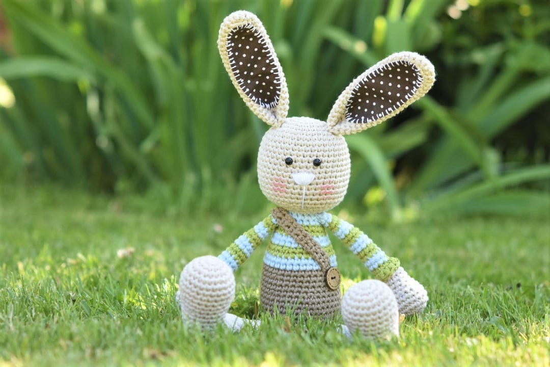 PATTERN - Long-ear Rabbit - Crochet Pattern, Amigurumi Pattern, Bunny ...