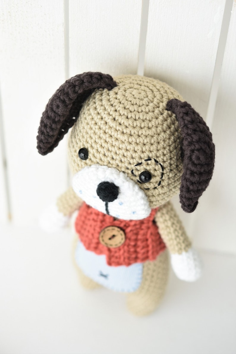 Schema cucciolo amigurumi - Bau il cane - giocattolo all'uncinetto, PDF ...