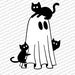 Halloween Ghost and Black Cat Clipart Set (SVG & PNG) - Etsy
