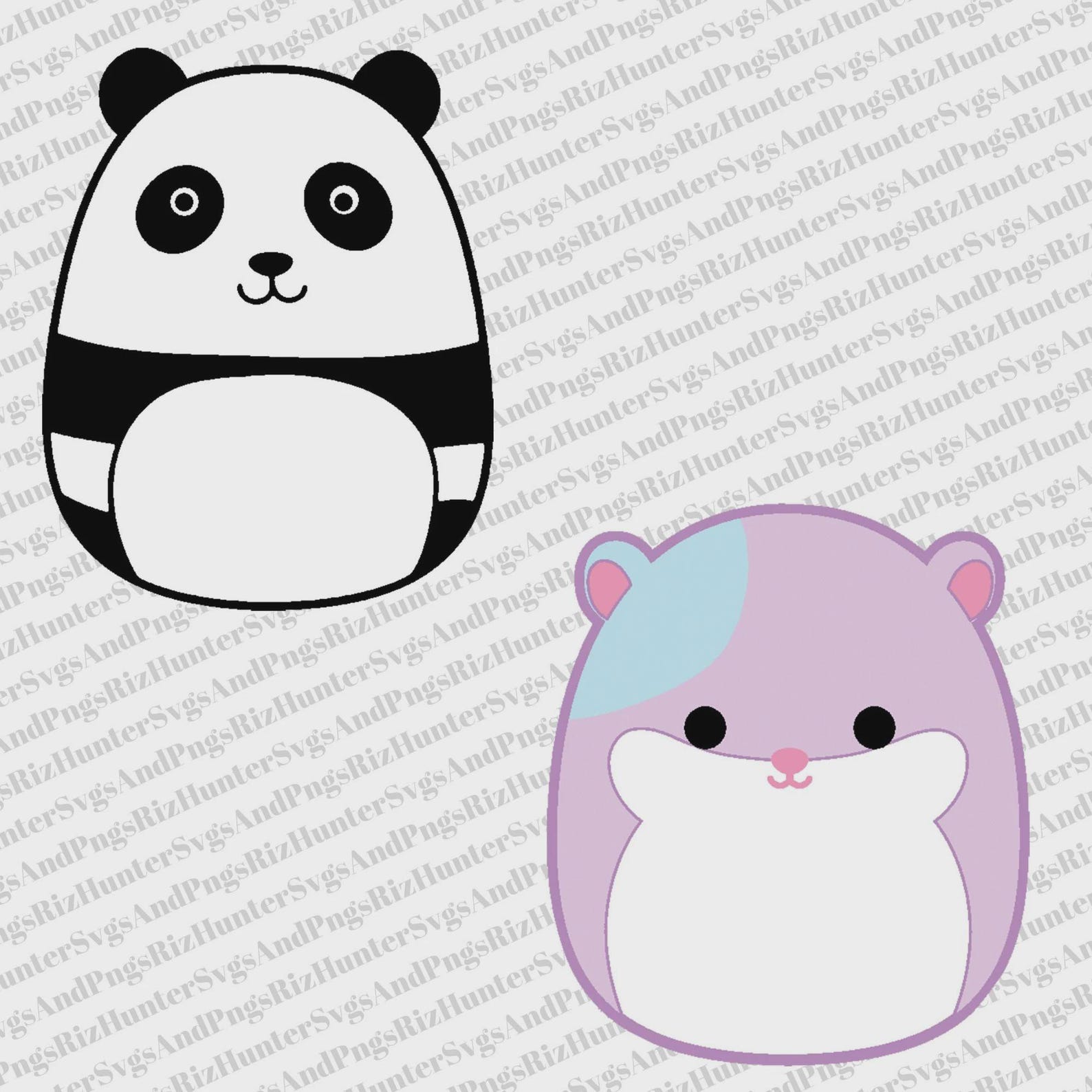 20 Squishmallow Animals Clipart PNG SVG Bundle (digital) - Etsy