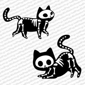 Halloween Cat SVG Bundle: Spooky Kitty Clipart for Cricut (digital ...