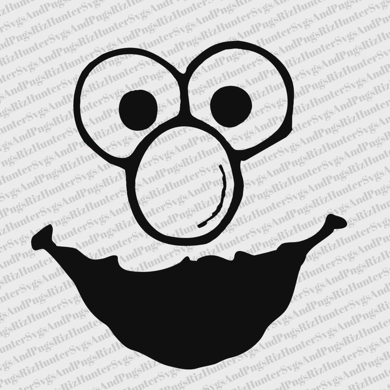 Monster Faces SVG Bundle: Cricut & Sublimation Designs (digital ...