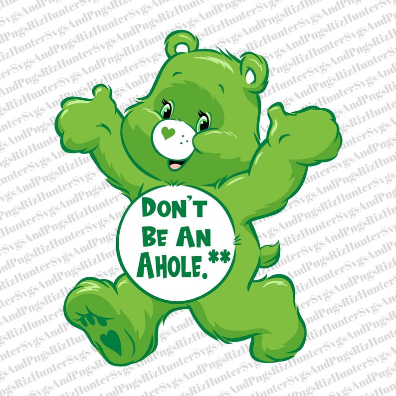 Funny Rude Bear SVG PNG Bundle: Profanity Belly Badges - Etsy