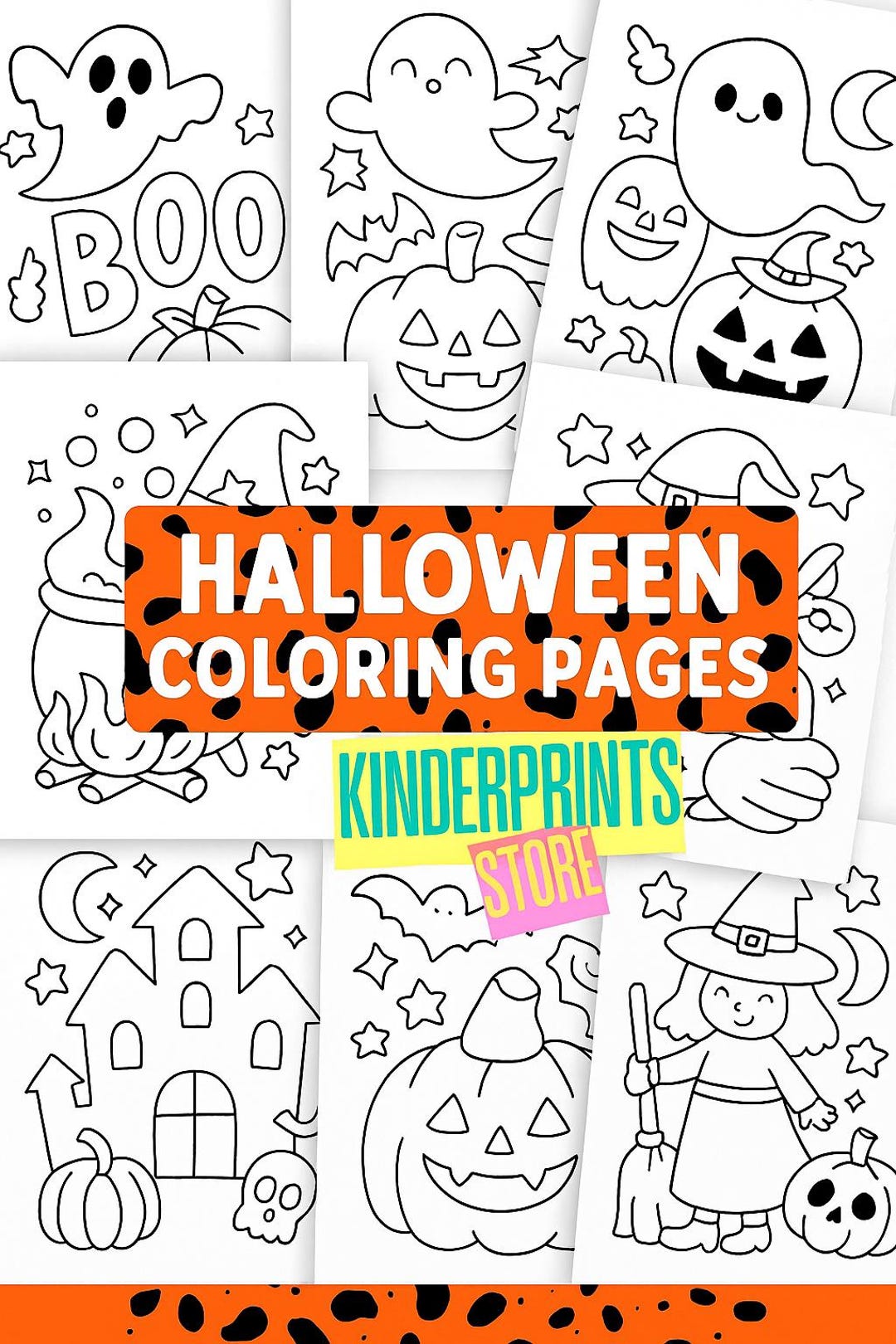 Halloween Coloring Pages: 29 Spooky Designs (instant Download) - Etsy