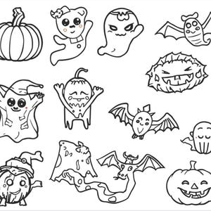 Halloween Coloring Pages: 29 Spooky Designs (instant Download) - Etsy