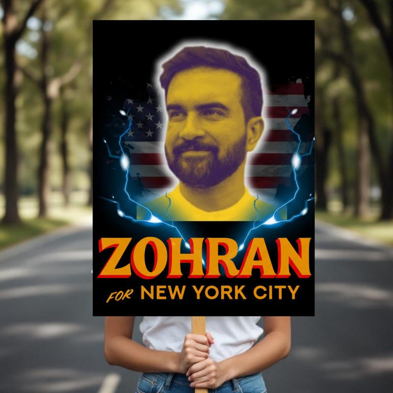 Zohran Banner - Etsy