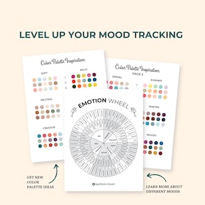 Monthly Mood Tracker Printable, Self Care Planner Adult Coloring Pages ...