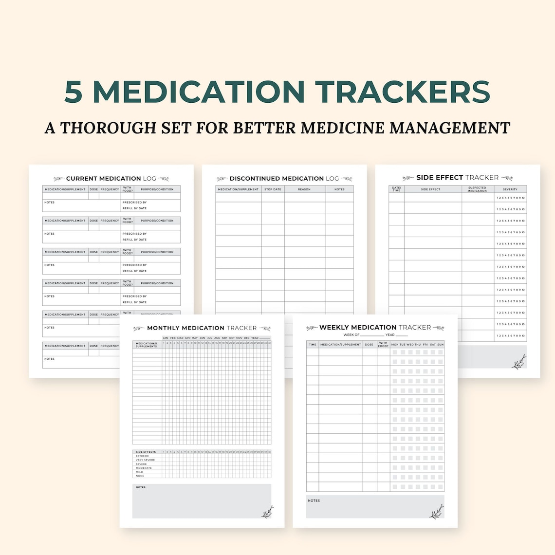 Chronic Illness Health Care Planner, Medical Information Binder ...