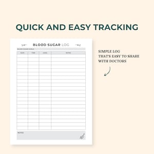 Blood Sugar Log, Diabetes Log Book Planner, Daily Weekly Glucose ...