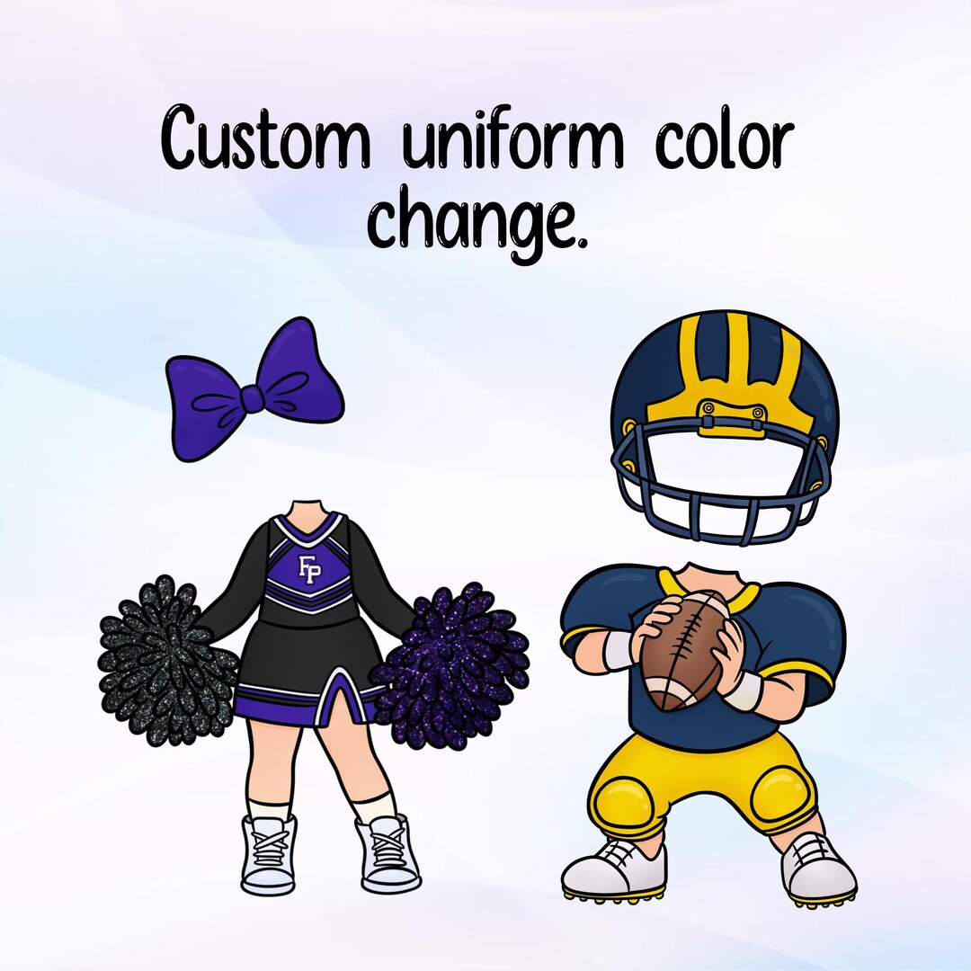 Custom Team Uniform Color Change, Insert Face Photo - Etsy