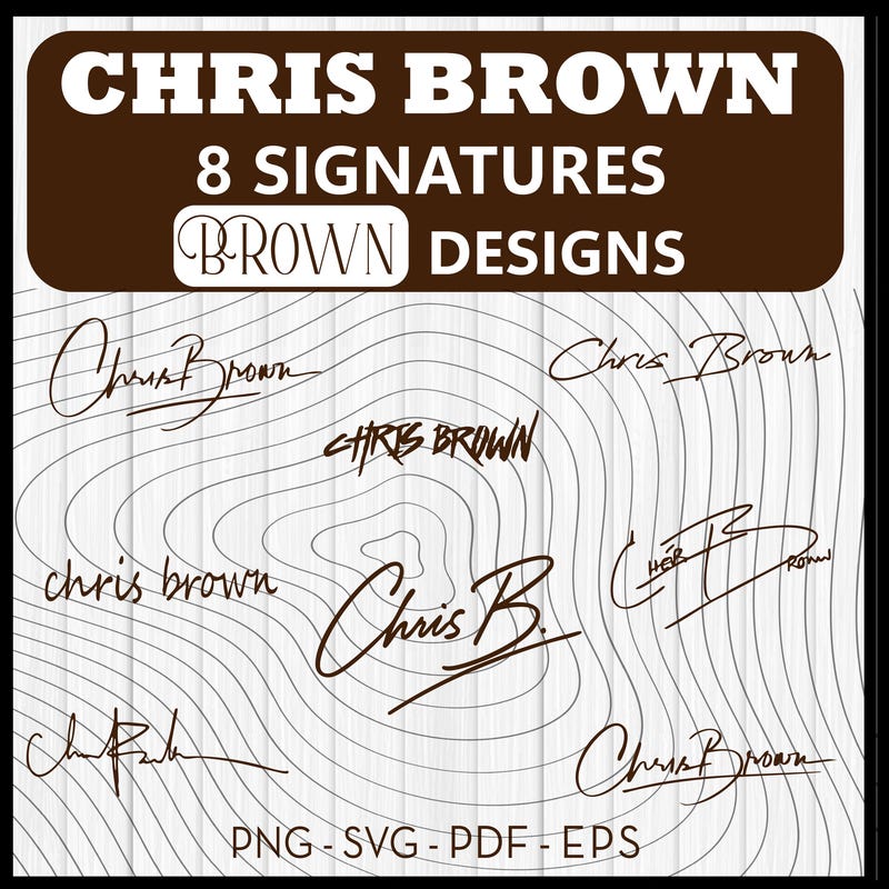 Chris Brown Signatures - Etsy