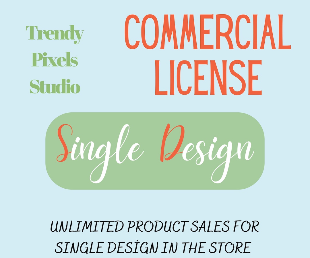 Commercial License Belonging to Trendy Pixels Studio - Etsy