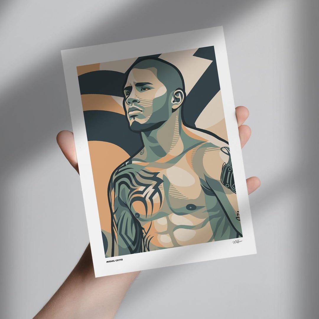 Miguel Cotto Poster, Boxing Fans Memorabilia Wall Art, 5x7 Sports Print ...