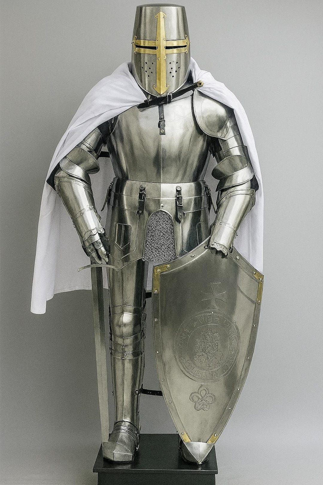 Wearable Knight Templar Armor: Full Body Crusader Costume, Display ...