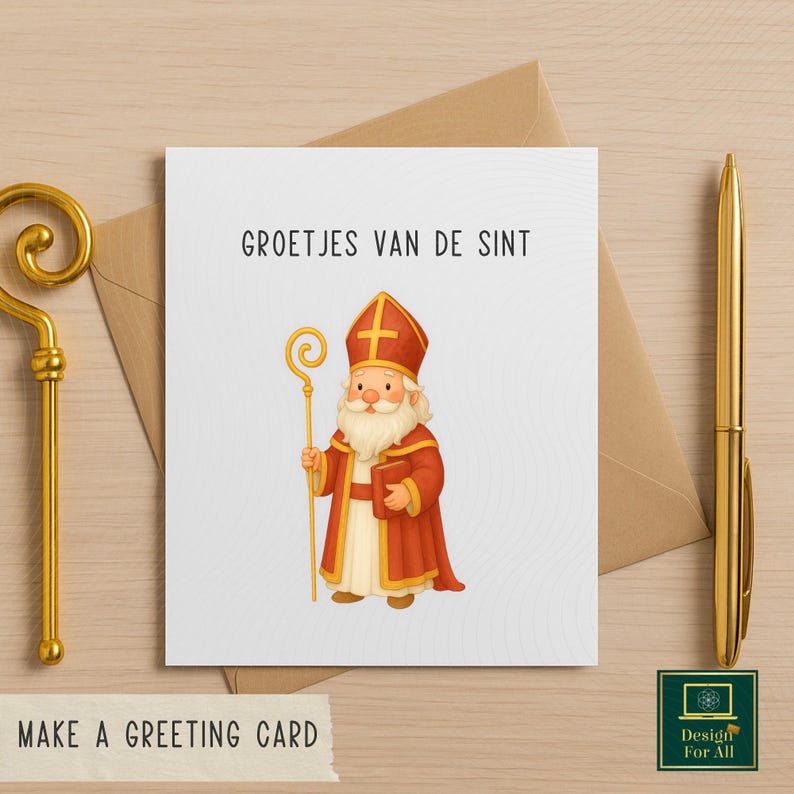 Sinterklaas Main Characters Clipart Set – Saint Nicholas, Piet ...