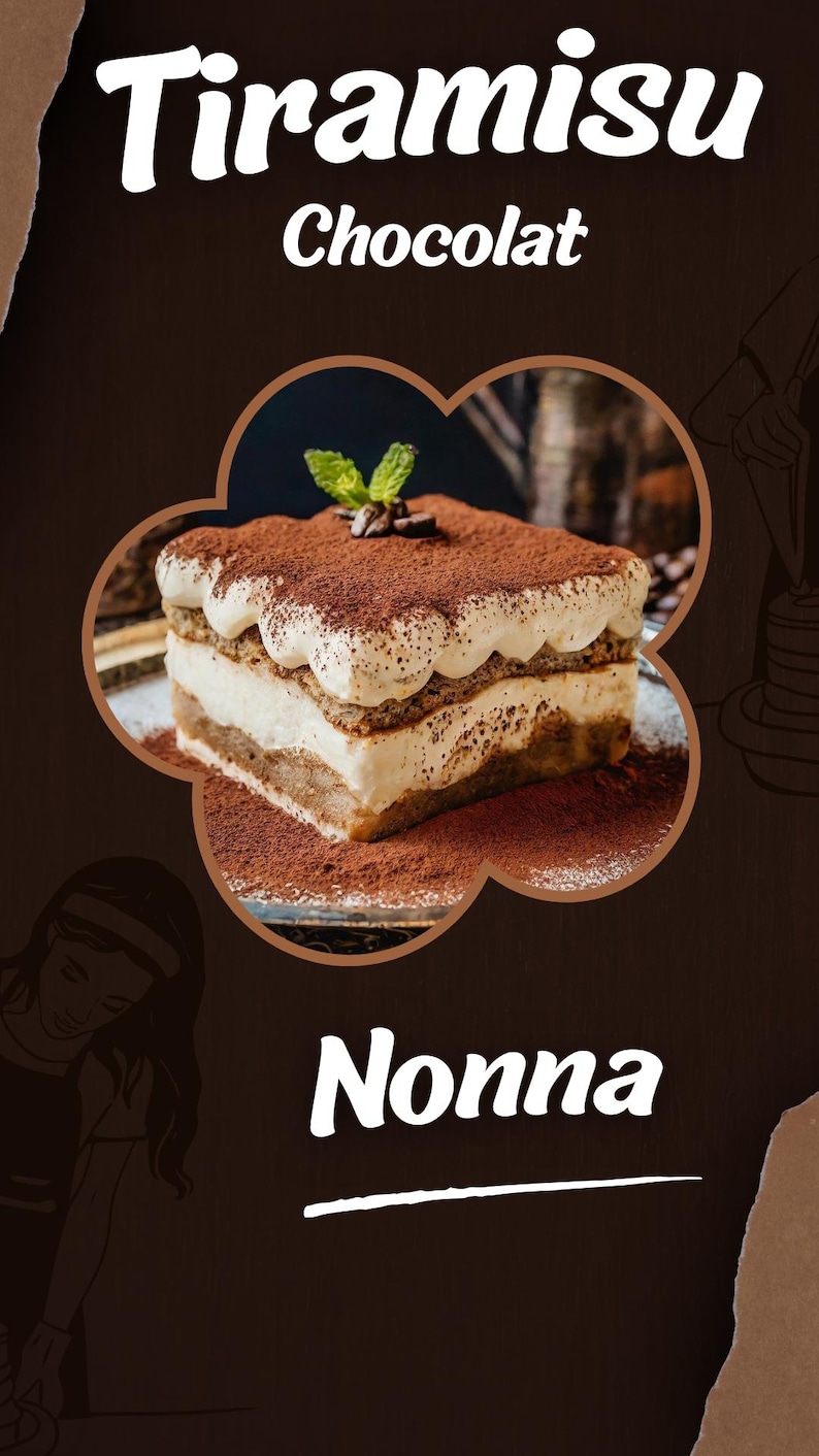 Esay Italian Tiramisu-nonna Card Recipe PDF - Etsy