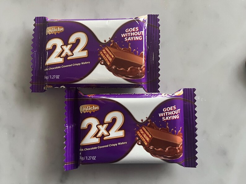 Doliche Milk Chocolate Crispy Wafer Bars, 24 Count 1.27oz. (36g) - Etsy