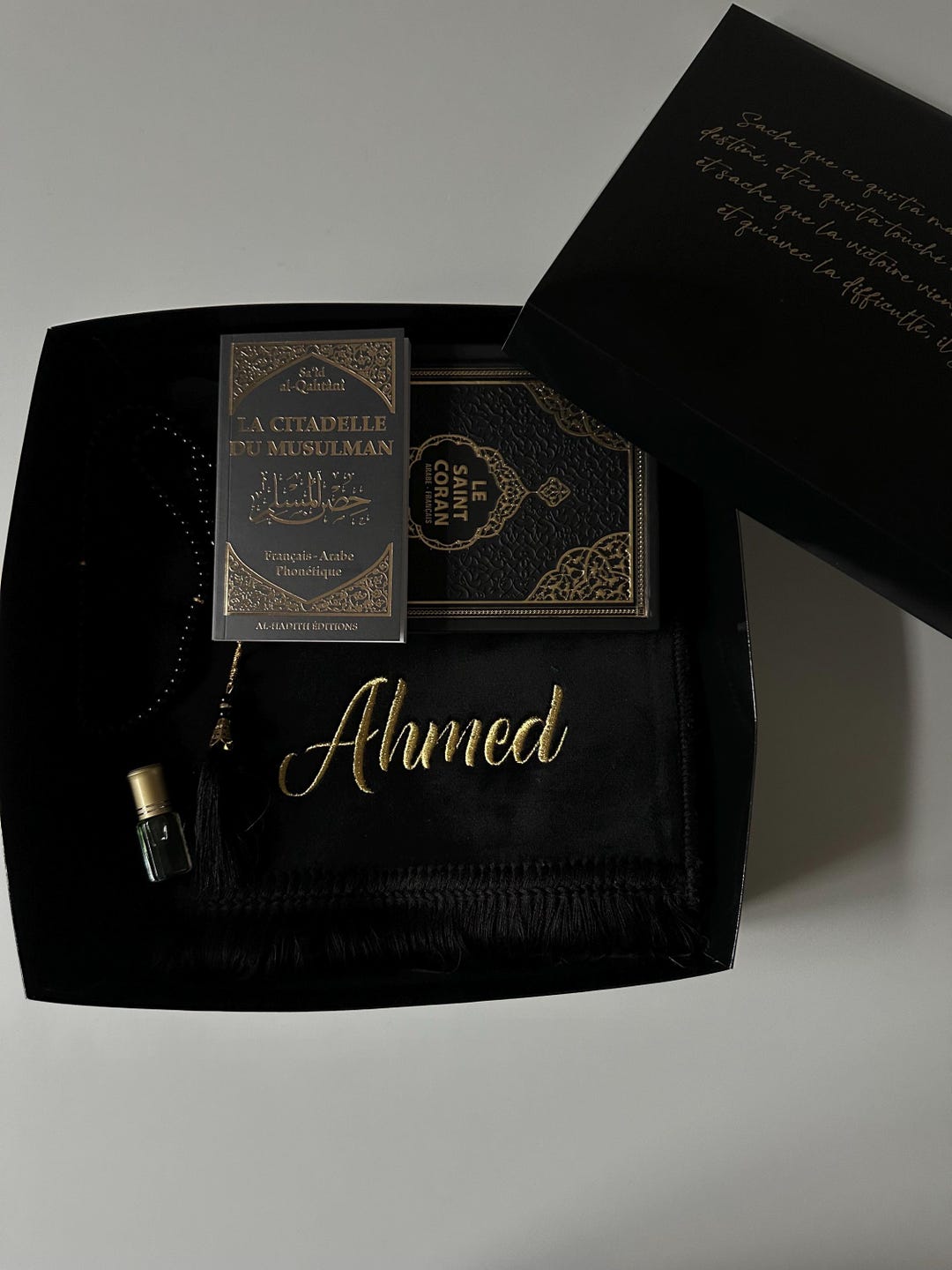 Prayer Mat With Name, Personalized Prayer Mat, Isimli Seccade, Gift Set ...