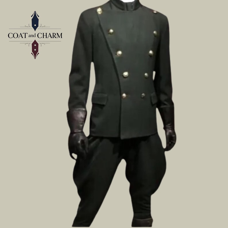 Vintage 1930s Chauffeur Uniform | Green Wool Coat | Historical ...