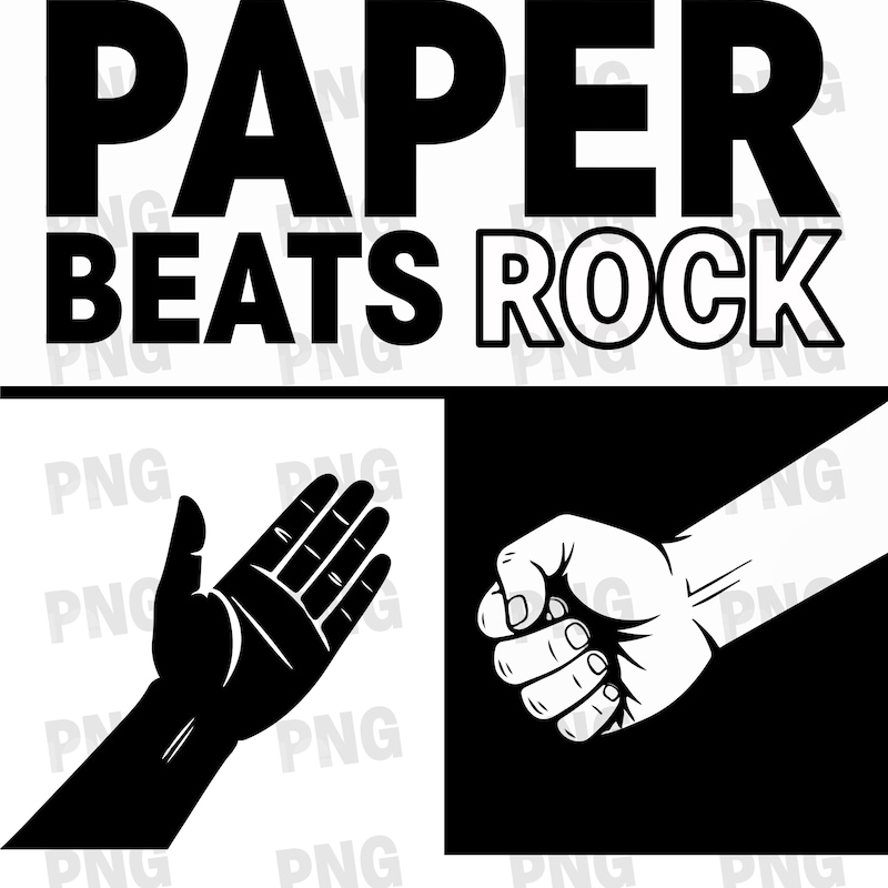 "paper Beats Rock" Shirt - Etsy