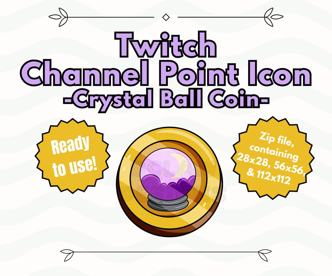 Crystal Ball Coin Twitch Channel Point Icon - Etsy