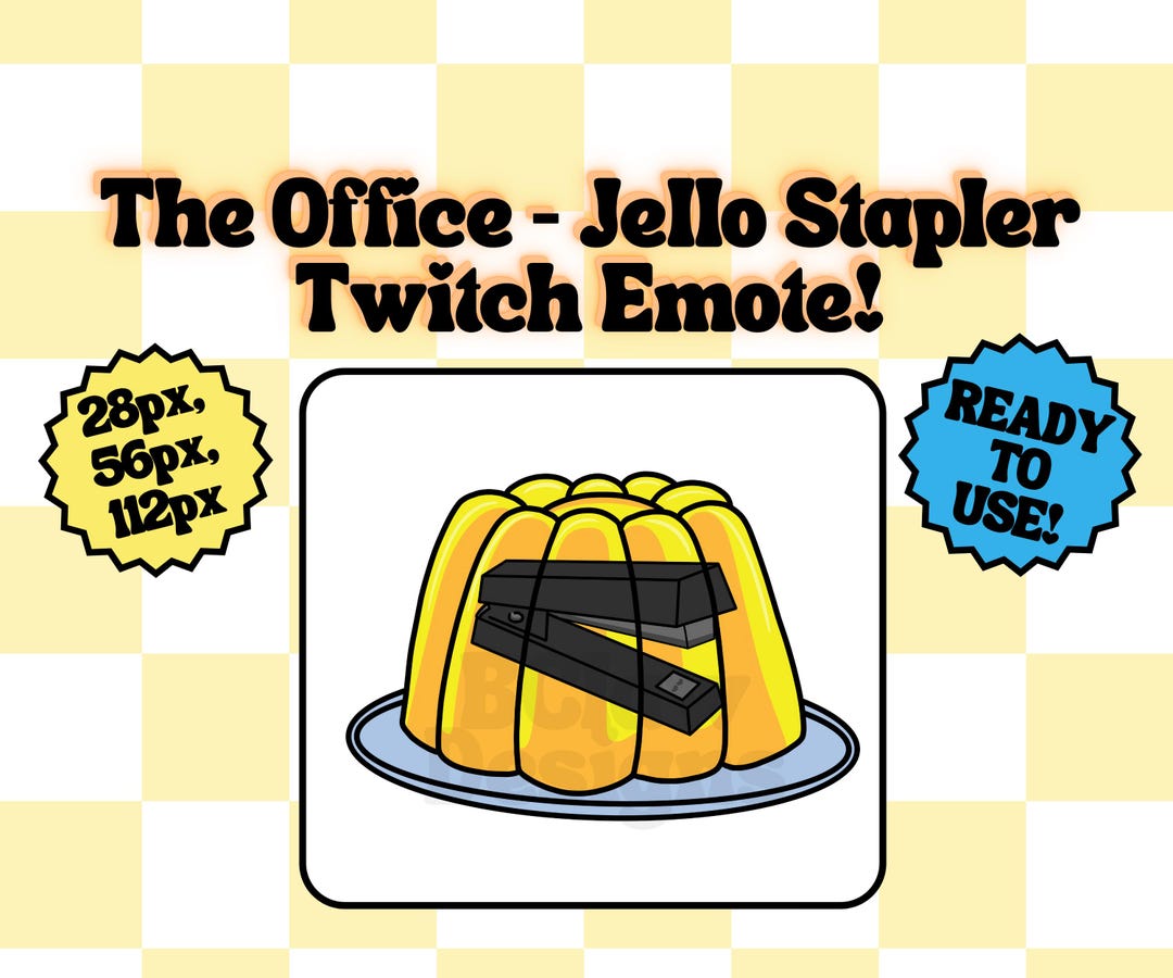Jello Stapler Twitch Emote: Streaming Platform Graphic (digital File ...