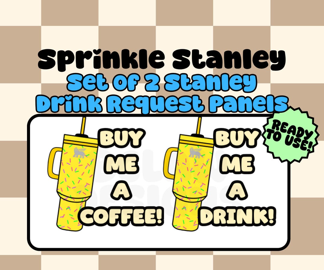 2 Sprinkle Stanley Drink Request Twitch Panels - Etsy