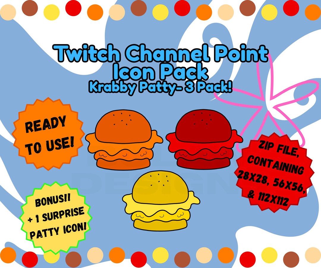 Pretty Patty Twitch Channel Point Icons - Etsy