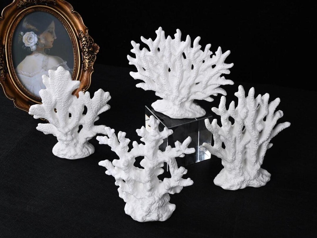 Coral, Ceramic Coral Figurine, Minimalist Decor, Handmade Gift ...