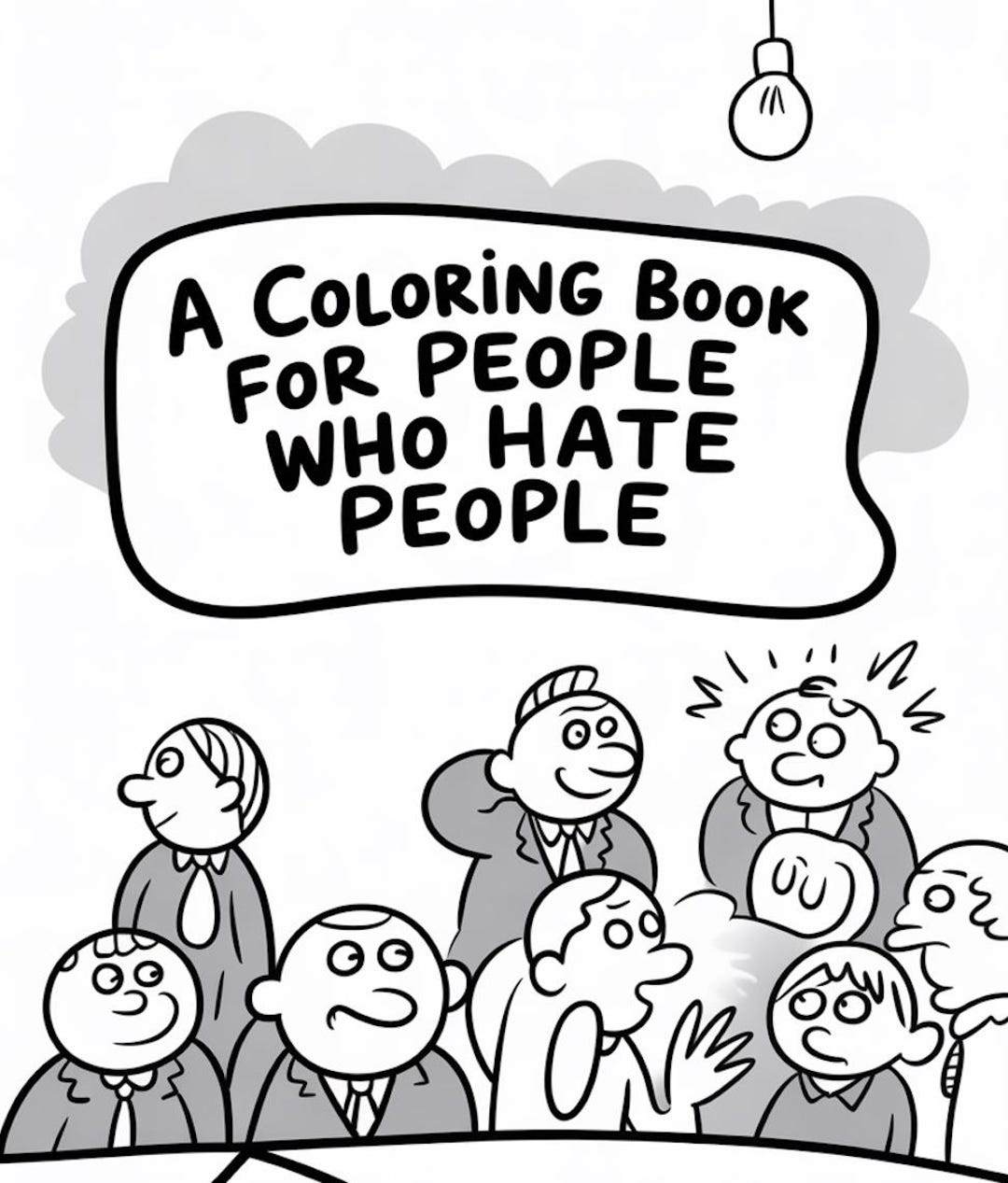 A Coloring Book for People Who Hate People - Etsy