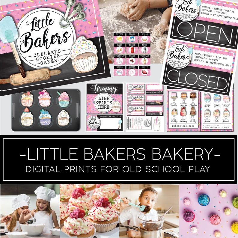 Bakery Pretend Play Set: Printable Menus & Cutouts (digital Download ...