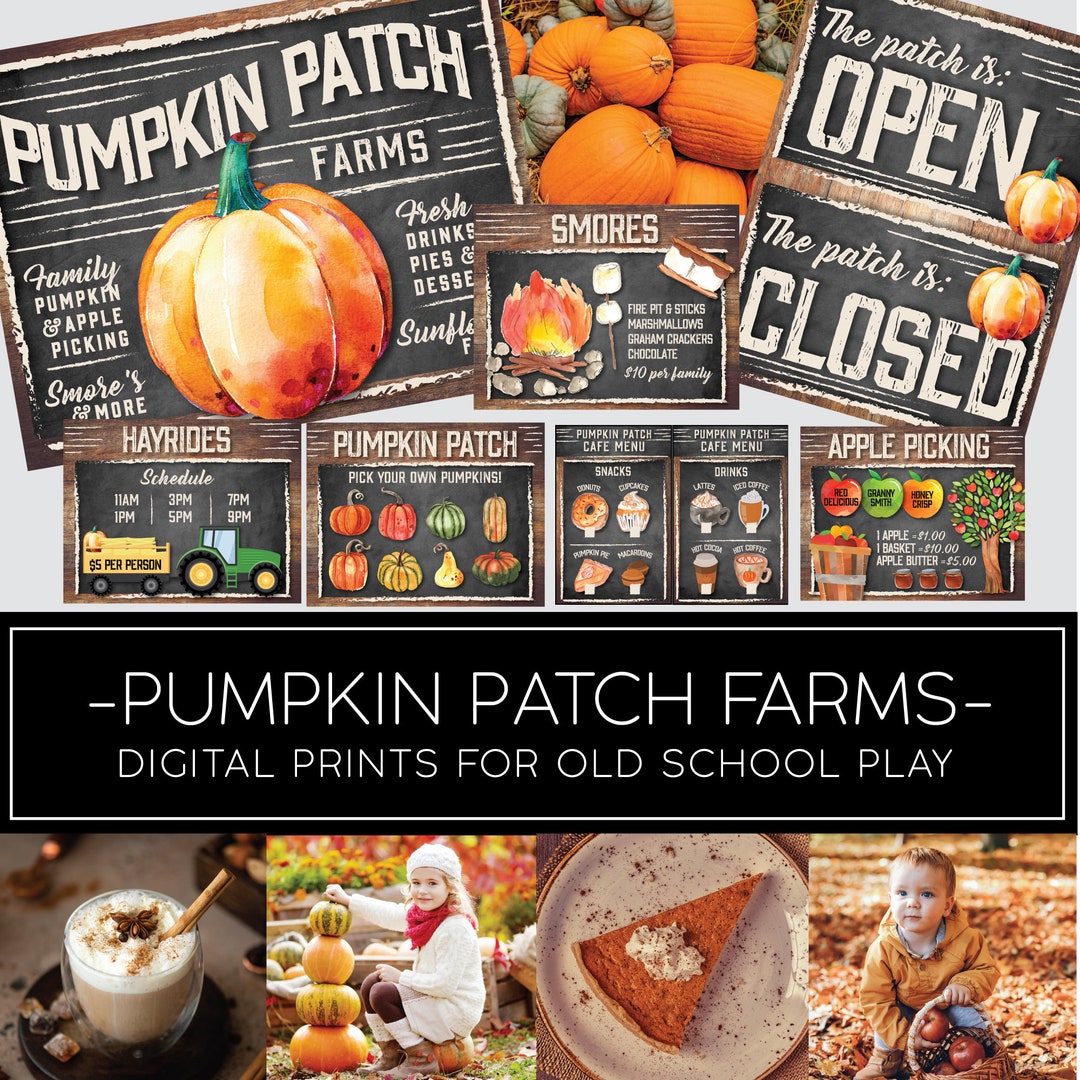 Pumpkin Patch Pretend Play Printables: Montessori Dramatic Play Set ...