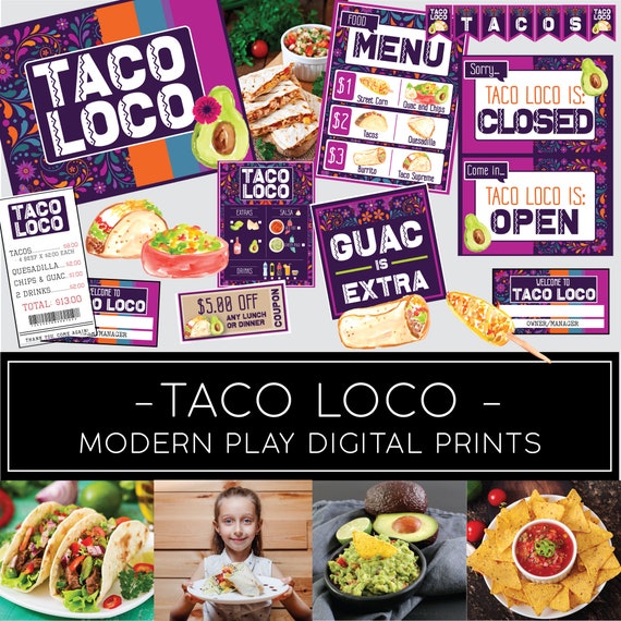 Taco Digital Downloads 8.5x11 Printable Food Truck | Etsy