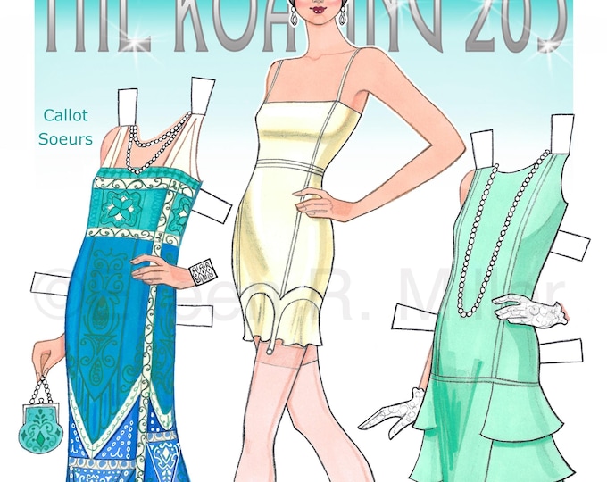 The Roaring 20s Paper Doll - Etsy