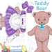 Teddy Bear Paper Doll - Etsy