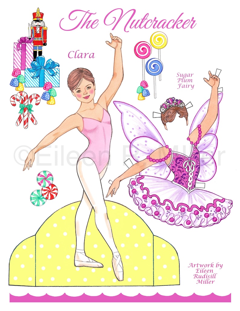 Nutcracker Paper Dolls - Etsy
