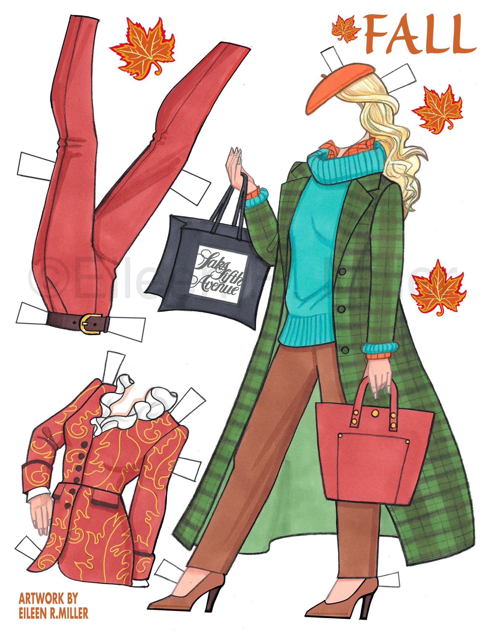 Fall Paper Doll - Etsy