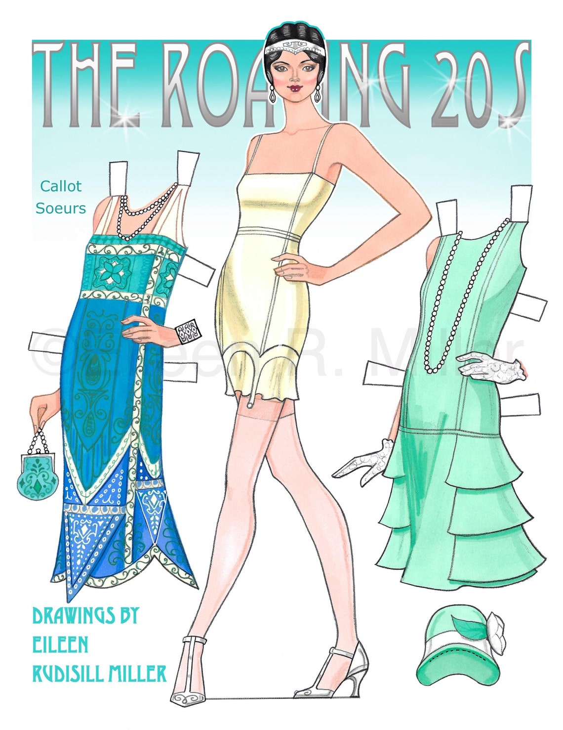 The Roaring 20s Paper Doll - Etsy