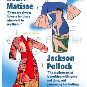 Wearable Paintings Paper Doll - Etsy