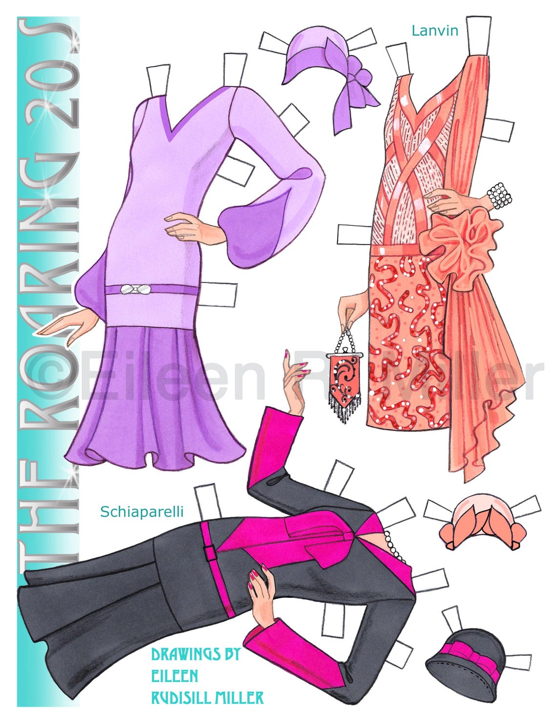 The Roaring 20s Paper Doll - Etsy