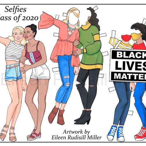 Selfies-class of 2020 Paper Doll - Etsy
