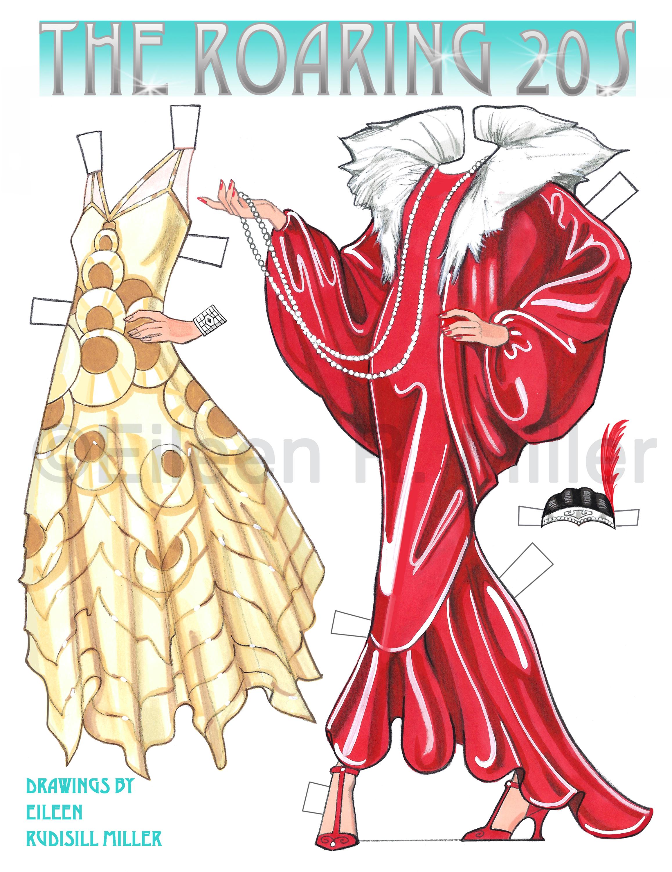 The Roaring 20s Paper Doll - Etsy