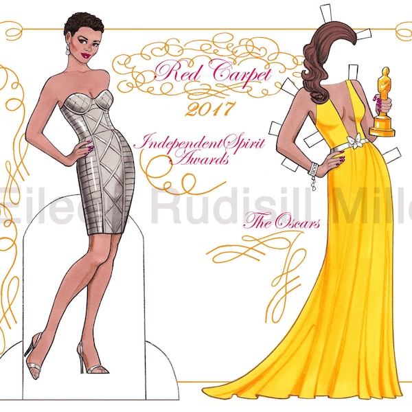Celebrity Paper Doll - Etsy