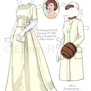 Jackie Kennedy Paper Doll - Etsy